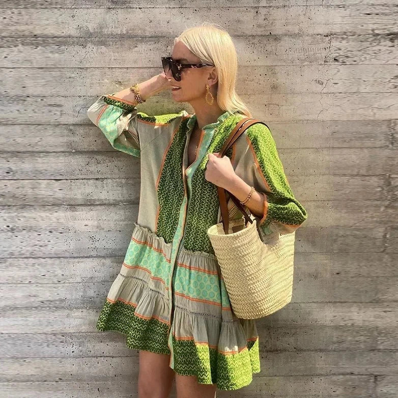 Isabelle Moreau® | Kleid mit Ethno-Print – Valora-Mode